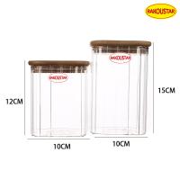 China Double Layer High Borosilicate Glass Storage Tank for sale