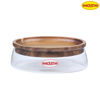 China Lead Free Dried Fruit Storage Borosilicate Glass Jars for sale