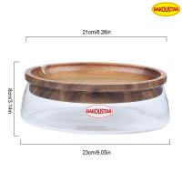 China Lead Free Dried Fruit Storage Borosilicate Glass Jars for sale
