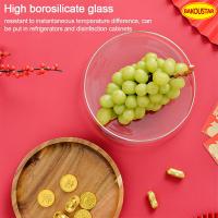 China Lead Free Dried Fruit Storage Borosilicate Glass Jars for sale