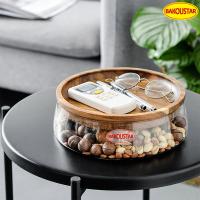 China Lead Free Dried Fruit Storage Borosilicate Glass Jars for sale