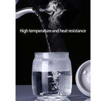 China Hand Pressed Vacuum Borosilicate Glass Storage Jars 585ml for sale