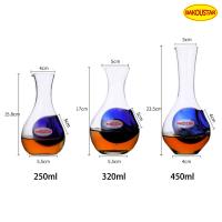 China Whiskey Wine Ice Separation Glass Decanter 250ml 500ml for sale