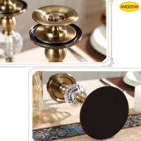 China Eco Friendly Nordic Style Glass Candlestick With Metal Column for sale