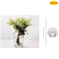 China Polished Decorative Thick Crystal Glass Vases 11cm Diameter for sale
