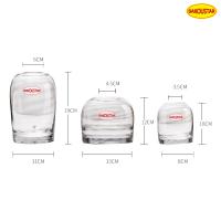 China Polished Decorative Thick Crystal Glass Vases 11cm Diameter for sale