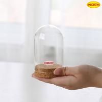 China Hand Blown Borosilicate Eternal Life Flower Glass Cover for sale