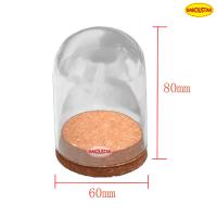 China Hand Blown Borosilicate Eternal Life Flower Glass Cover for sale