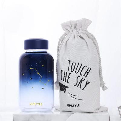 China Starry Sky Children'S Unbreakable Glass Water Bottle for sale