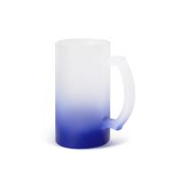 China Food Grade 450ml Multicoloured Personalized Glass Cup for sale