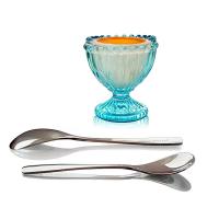 China SGS Custom Eco Friendly 88ml Breakfast Glass Egg Cup for sale