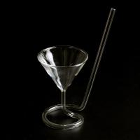 China Eco Friendly Personalized 200ml Straw Cocktail Glass for sale