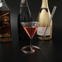 China Eco Friendly Personalized 200ml Straw Cocktail Glass for sale