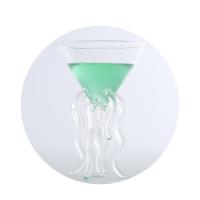 China Clear 200ml Creative Jellyfish Shaped Cocktail Goblets for sale