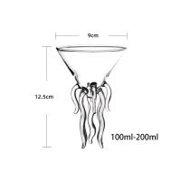 China Clear 200ml Creative Jellyfish Shaped Cocktail Goblets for sale