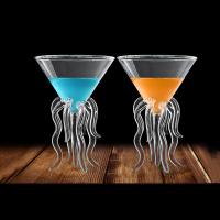 China Clear 200ml Creative Jellyfish Shaped Cocktail Goblets for sale