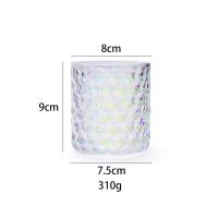 China SGS Textured Three Dimensional Glass Candle Holder for sale