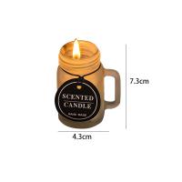 China Aluminum Cap Frosted Nordic Style Glass Candle Cups for sale