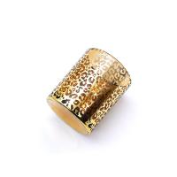 China SGS Frosted Nordic Leopard Print Glass Candle Holder for sale