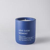 China Custom Logo Nordic Cylinder Concrete Candle Holders for sale