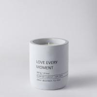 China Custom Logo Nordic Cylinder Concrete Candle Holders for sale