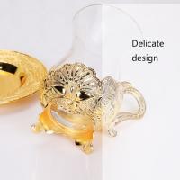 China Turkish Style Clear Deluxe Vintage Glass Coffee Cups 150ml for sale
