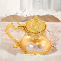 China 600ml Borosilicate Vintage Heat Resistant Glass Teapot for sale
