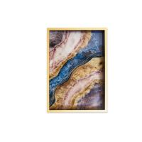 China FDA Restaurant Square Oil Painting Plate Tableware for sale