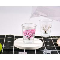 China Restaurant Lead Free Cold Color Changing Sakura Cup 100ml for sale