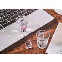 China Restaurant Lead Free Cold Color Changing Sakura Cup 100ml for sale