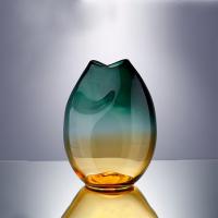 China Mouth Blown Nordic Artificial Decorative Glass Vases for sale