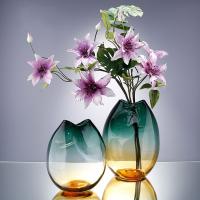 China Mouth Blown Nordic Artificial Decorative Glass Vases for sale