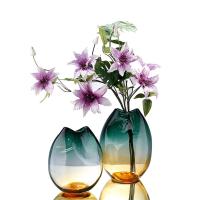 China Mouth Blown Nordic Artificial Decorative Glass Vases for sale