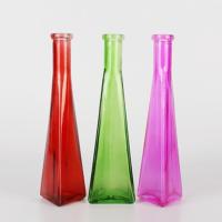 China Artificial Flower Infinity Vases Polished Crystal Glass Vases for sale