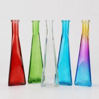 China Artificial Flower Infinity Vases Polished Crystal Glass Vases for sale