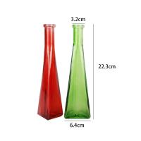 China Artificial Flower Infinity Vases Polished Crystal Glass Vases for sale