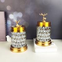 China 13cm Diameter 300ml 500ml Lead Free Glass Storage Jars for sale