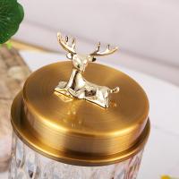 China 13cm Diameter 300ml 500ml Lead Free Glass Storage Jars for sale