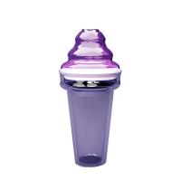 China High borosilicate Ice Cream Shaped Double Wall Glass Thermos Unbreakable for sale