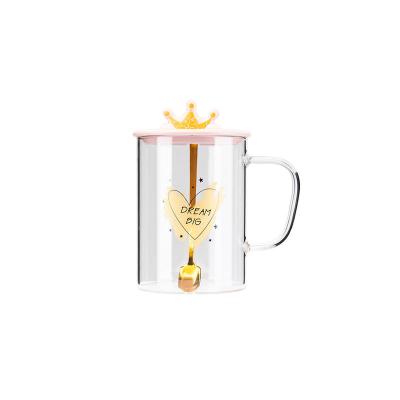 China Exclusive Eco Friendly Egg Shaped 15 OZ Drinking Glass With Lid for sale
