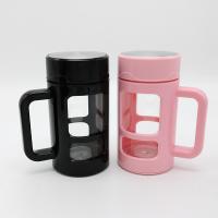 China Office Insulated Thermos Personalized Glass Cup 480ml Heat Resistant for sale