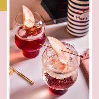 China Creative Gourd Shaped Dessert Glass Drink Cup Transparent 520ml for sale