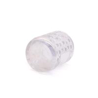 China Custom Carved Transparent Frosted Glass Candle Cup Handmade for sale