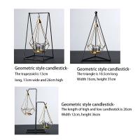 China Modern Minimalist Wind Cradle Hanging Candle Holders With Metal Frame for sale