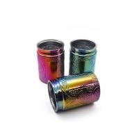 China Hotel Decor Carved Glass Cylinder Candle Holders Electroplated Colored for sale