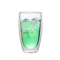 China Hot sales glass cup heat-insulated double wall glass cup for tea and coffee for sale