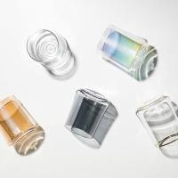 China Dainty household glass drinking cups that are heat-resistant and borosilicate for sale