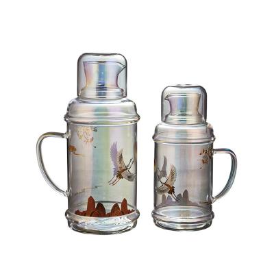 China OEM ODM Luxury Glass Cooling Water Bottle 34 Oz Magic Color for sale