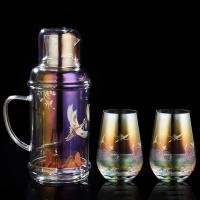 China OEM ODM Luxury Glass Cooling Water Bottle 34 Oz Magic Color for sale