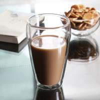 China Cylinder Double Borosilicate Glass Cup With Silicone Lid for sale